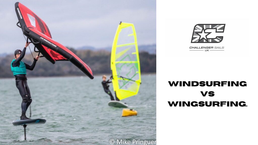 Windsurfing vs wingsurfing. - Challenger Sails UK